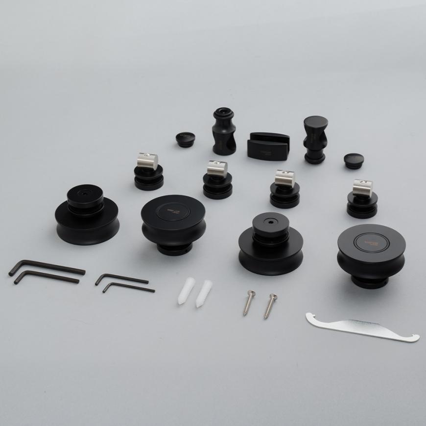 Bánh xe cửa lùa kính ray Ø25 VICKINI 62005.001 OBP